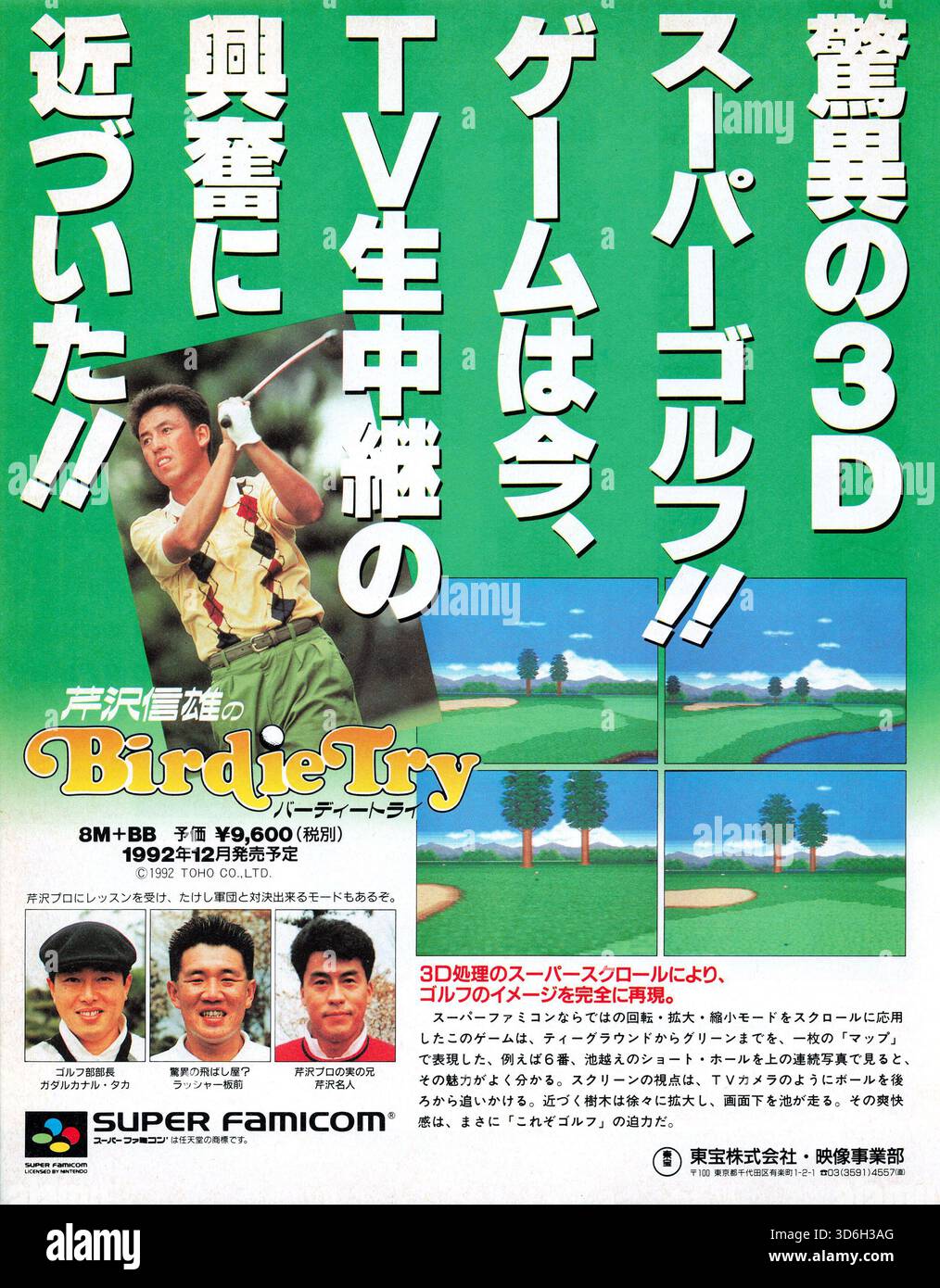 1992 Serizawa Nobuo no Birdy Try Japanese ad Stock Photo - Alamy