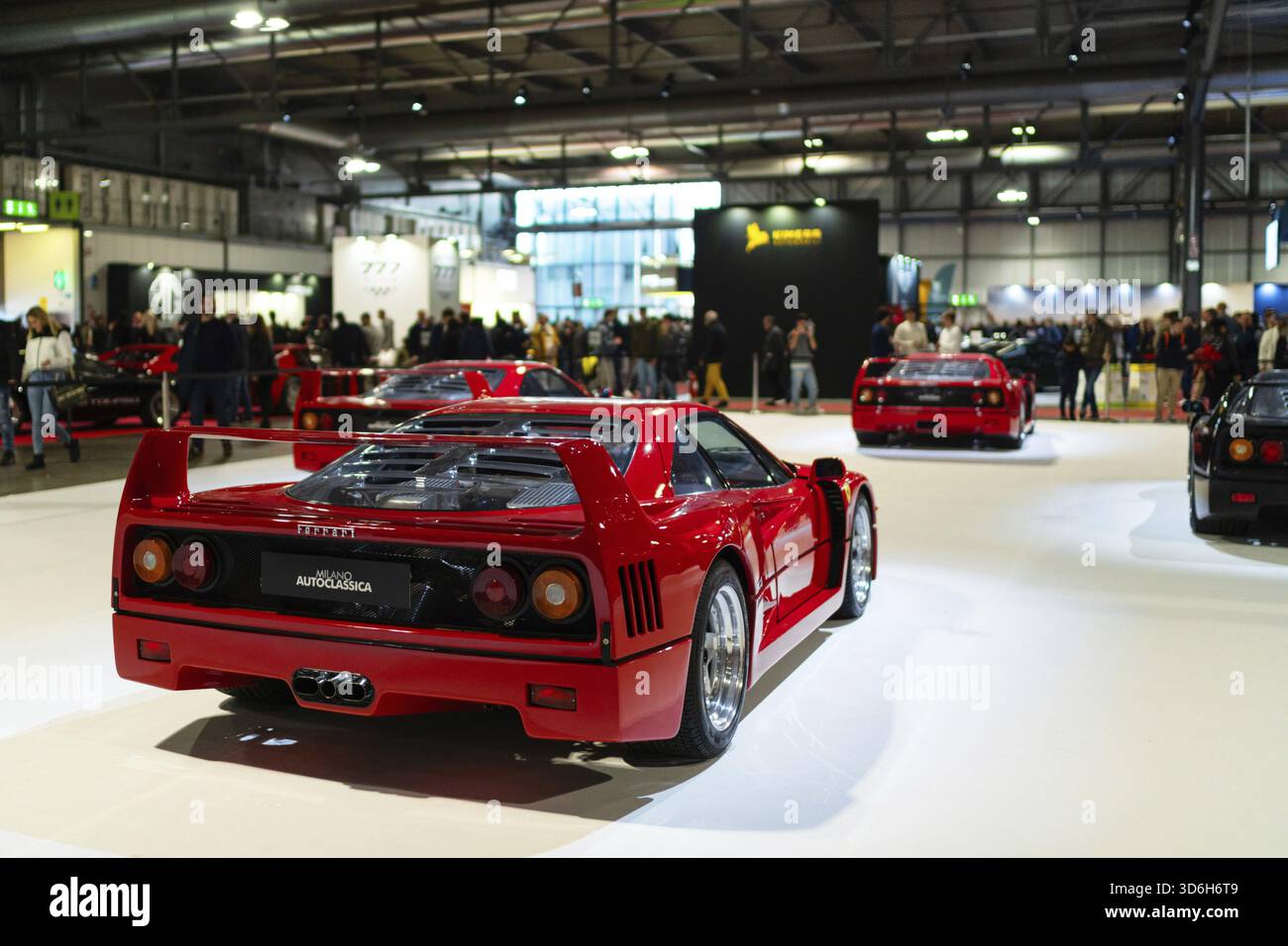 Milan, Italy - 12.11.2022: Classic red Ferrari sports cars at ...