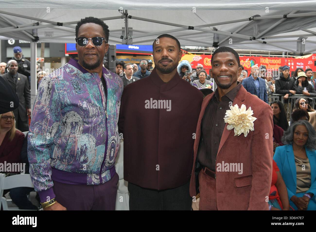 Derrick Boseman, from left, Michael B. Jordan, and Kevin Boseman during ...