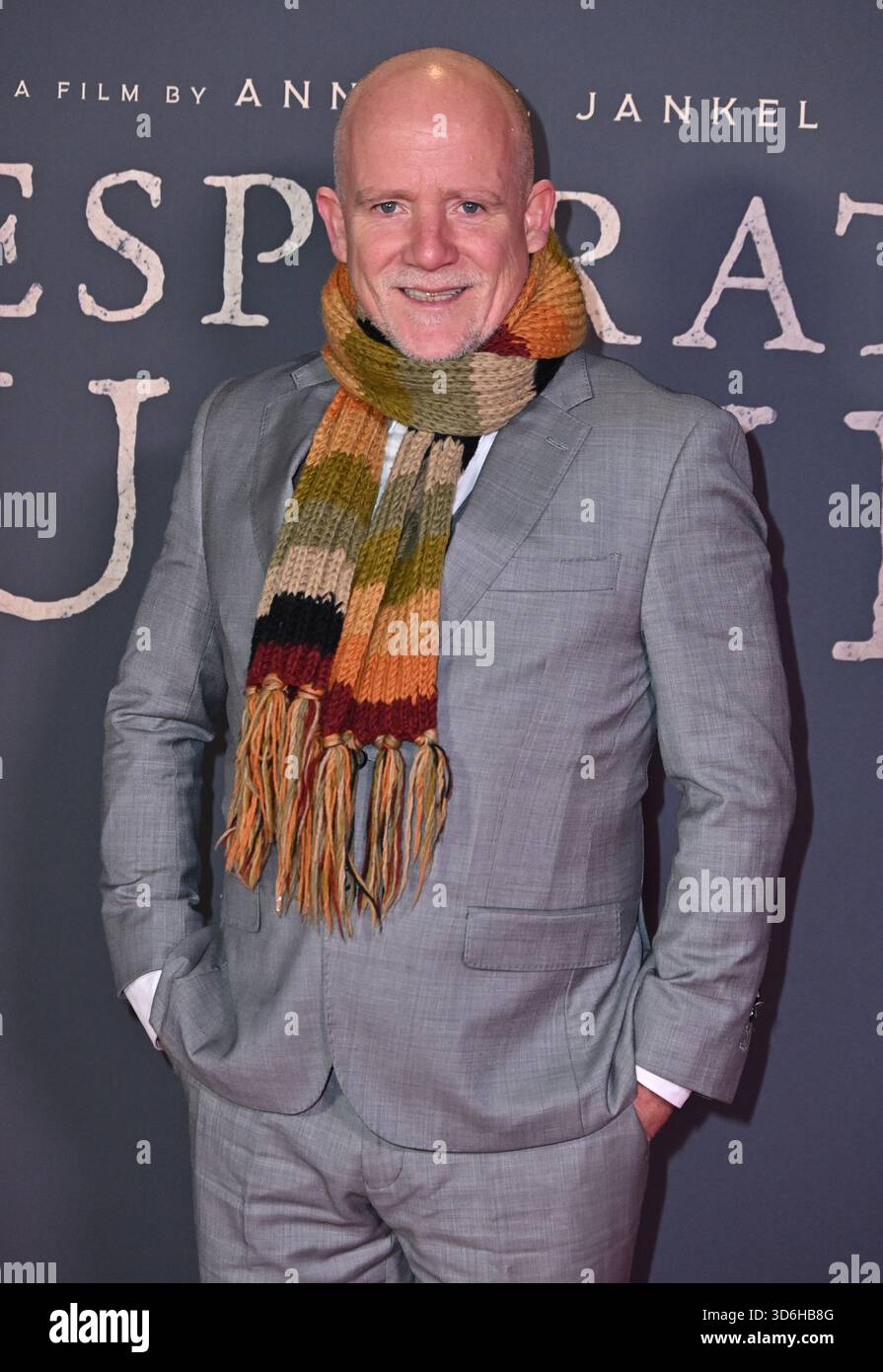 Richard Glover attends "Desperate Journey" London Premiere at the Odeon ...