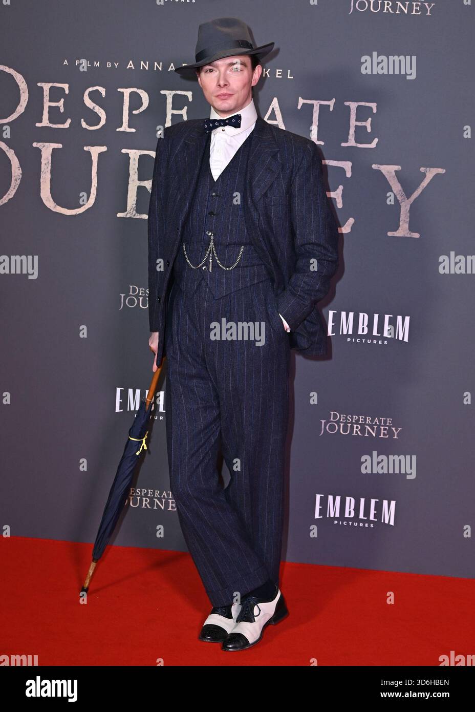 Zack Pinsent attends "Desperate Journey" London Premiere at the Odeon ...