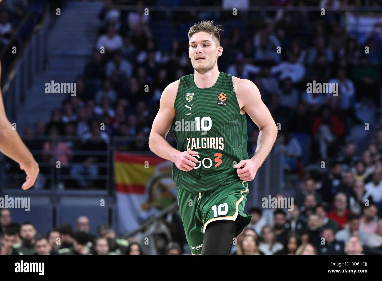 Azuolas Tubelis of Zalgiris Kaunas shoots during the EuroLeague match ...