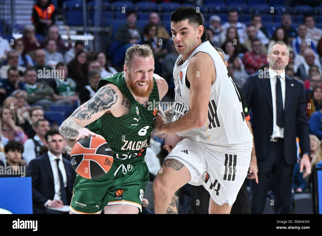 Ignas Brazdeikis of Zalgiris Kaunas shoots during the EuroLeague match ...
