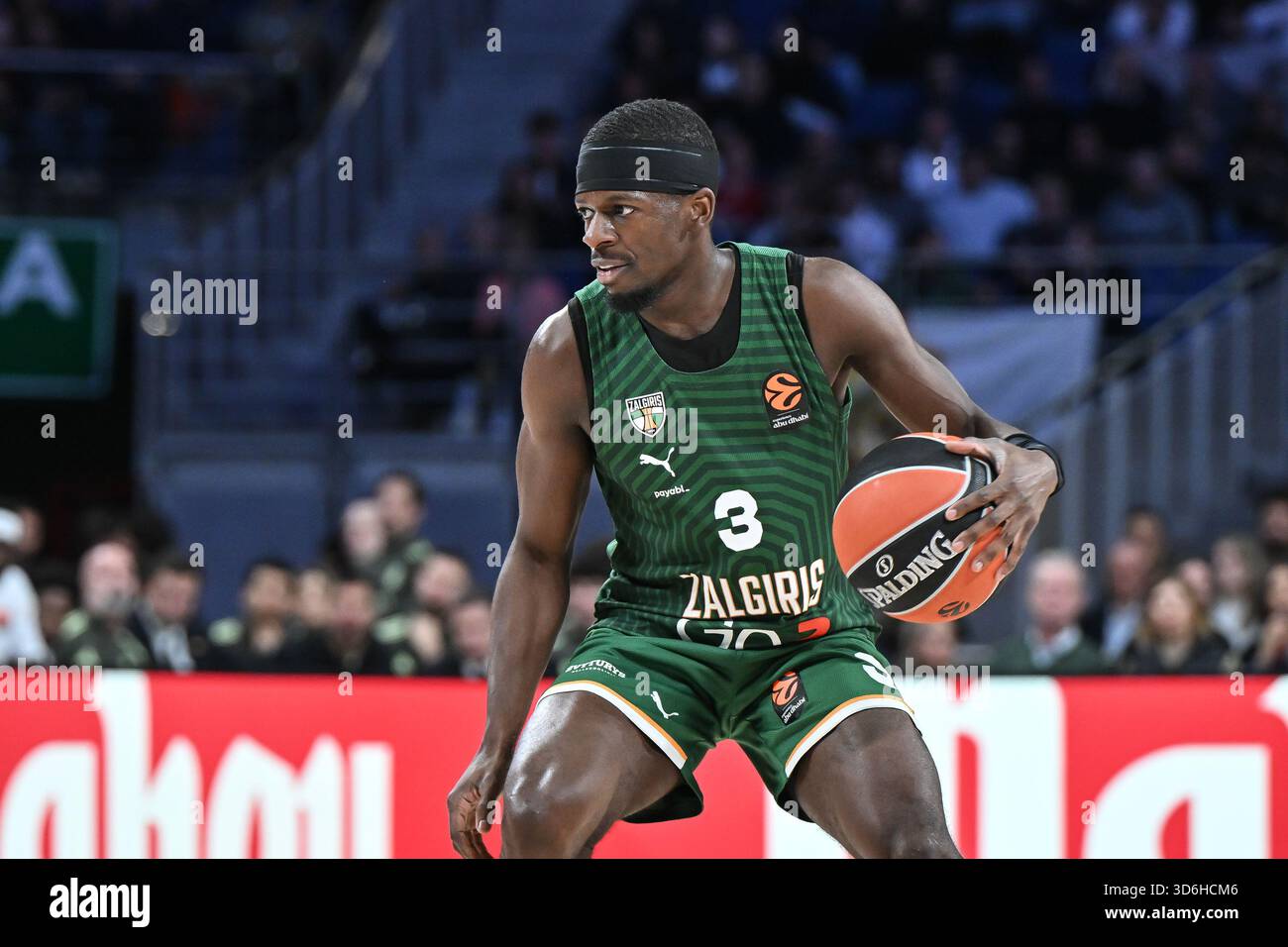 Francisco Silvain of Zalgiris Kaunas shoots during the EuroLeague match ...