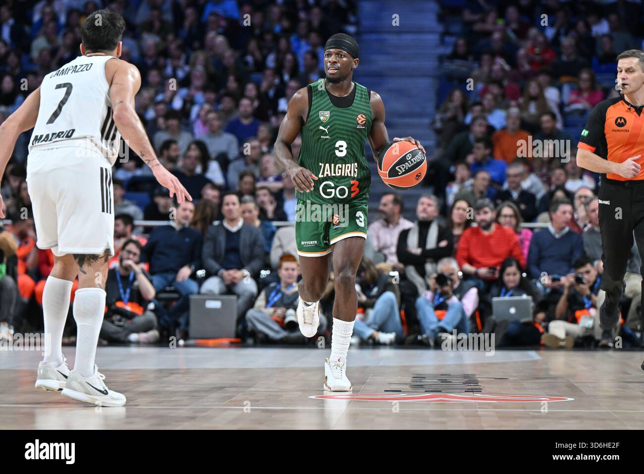 Francisco Silvain of Zalgiris Kaunas shoots during the EuroLeague match ...