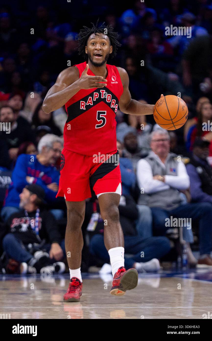 Toronto Raptors' Immanuel Quickley in action during an NBA basketball ...