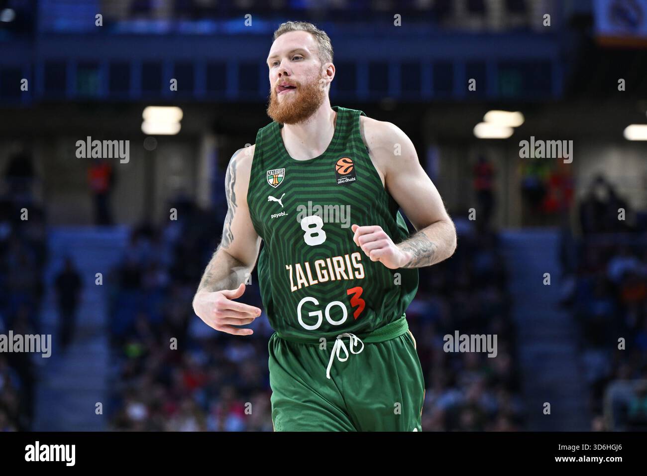 Ignas Brazdeikis of Zalgiris Kaunas shoots during the EuroLeague match ...