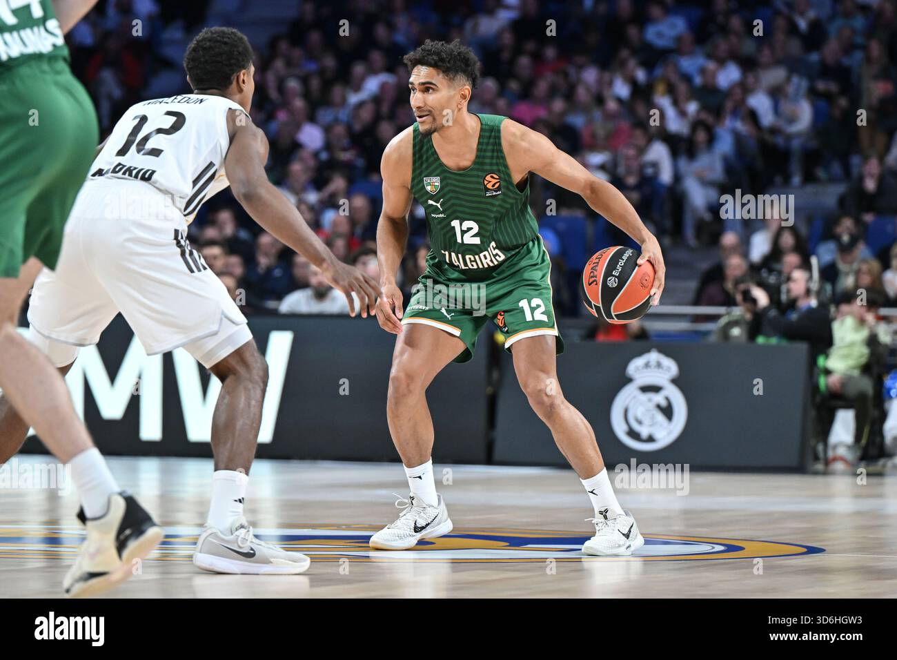 Maodo Lo of Zalgiris Kaunas shoots during the EuroLeague match between ...