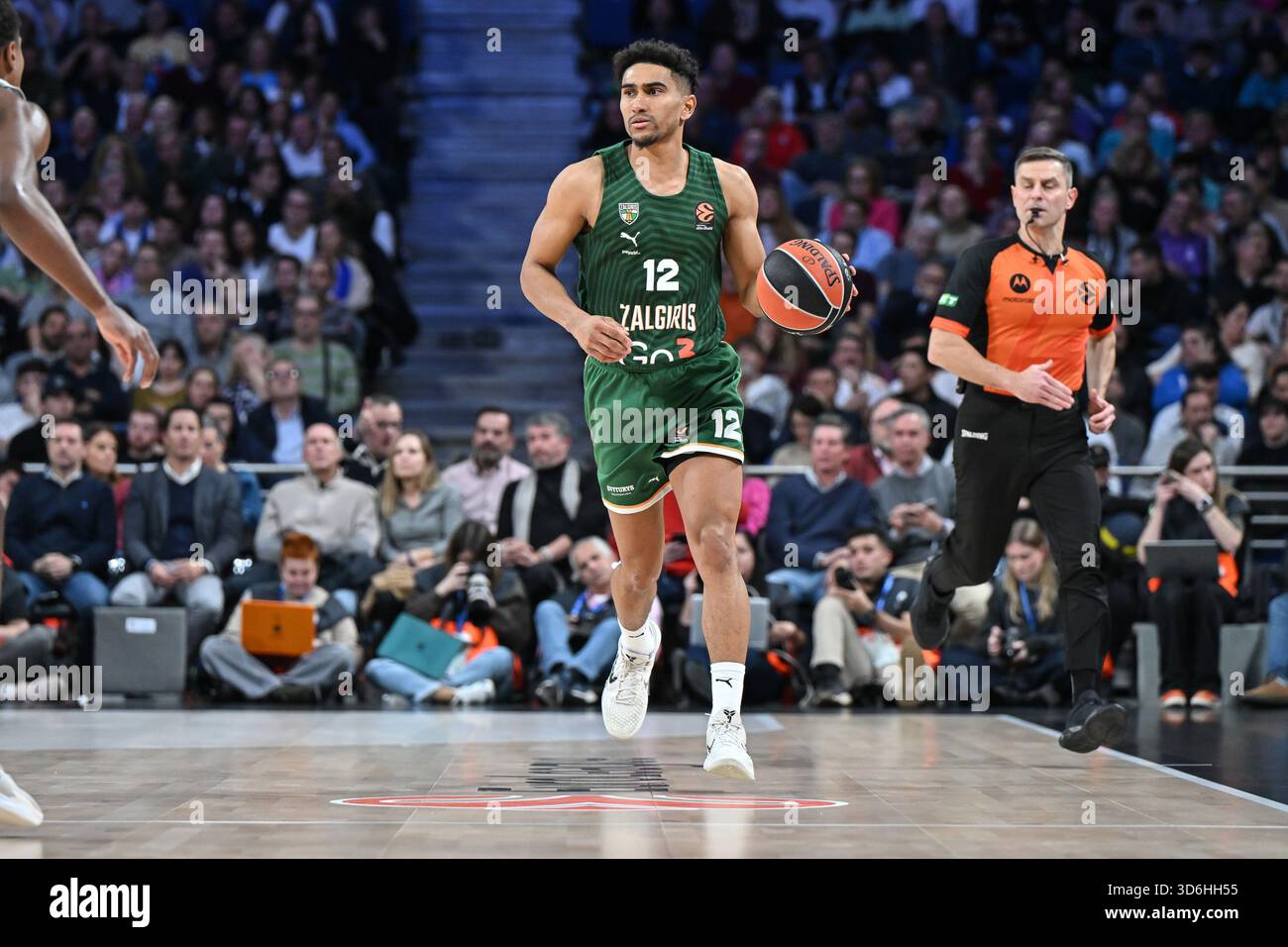 Maodo Lo of Zalgiris Kaunas shoots during the EuroLeague match between ...
