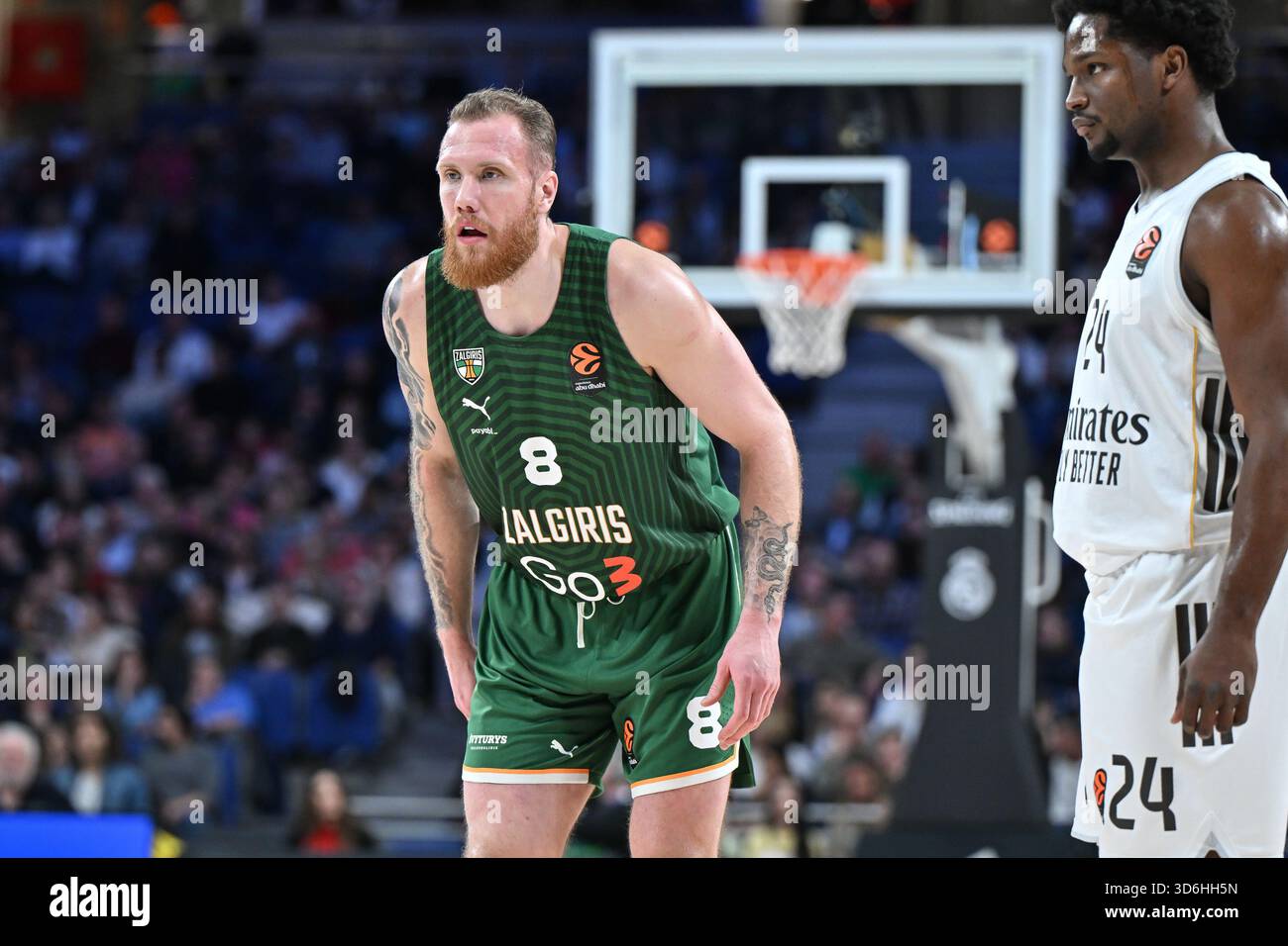 Ignas Brazdeikis of Zalgiris Kaunas shoots during the EuroLeague match ...