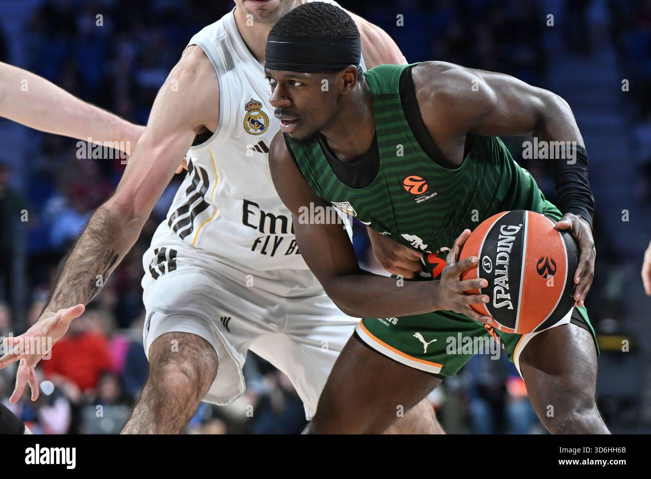 Francisco Silvain of Zalgiris Kaunas shoots during the EuroLeague match ...