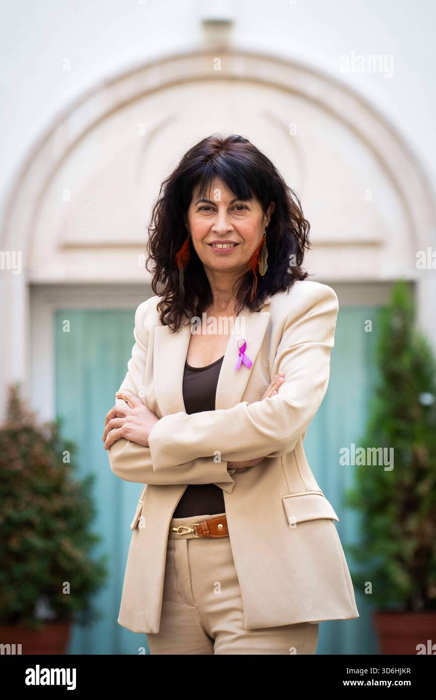 The Minister of Equality, Ana Redondo, poses for the media at the ...