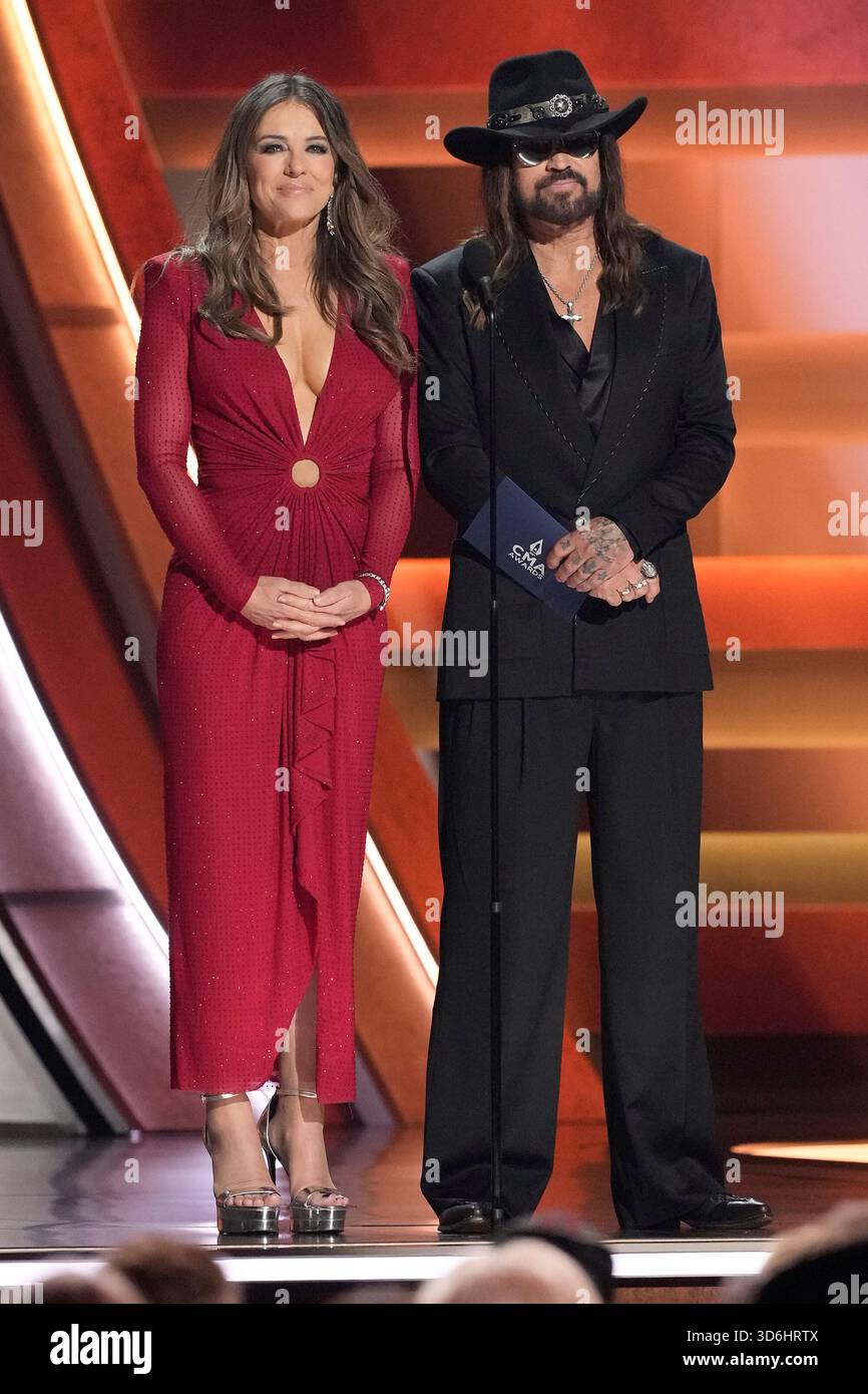 19 November 2025 - Nashville, Tennessee - Elizabeth Hurley, Billy Ray ...