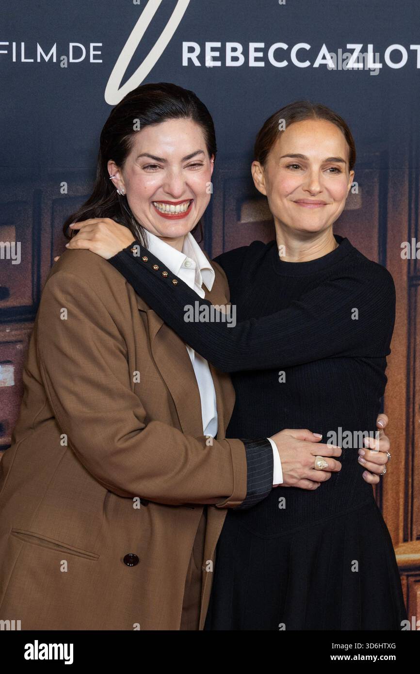 Paris, France. 20th Nov, 2025. Rebecca Zlotowski and Natalie Portman ...