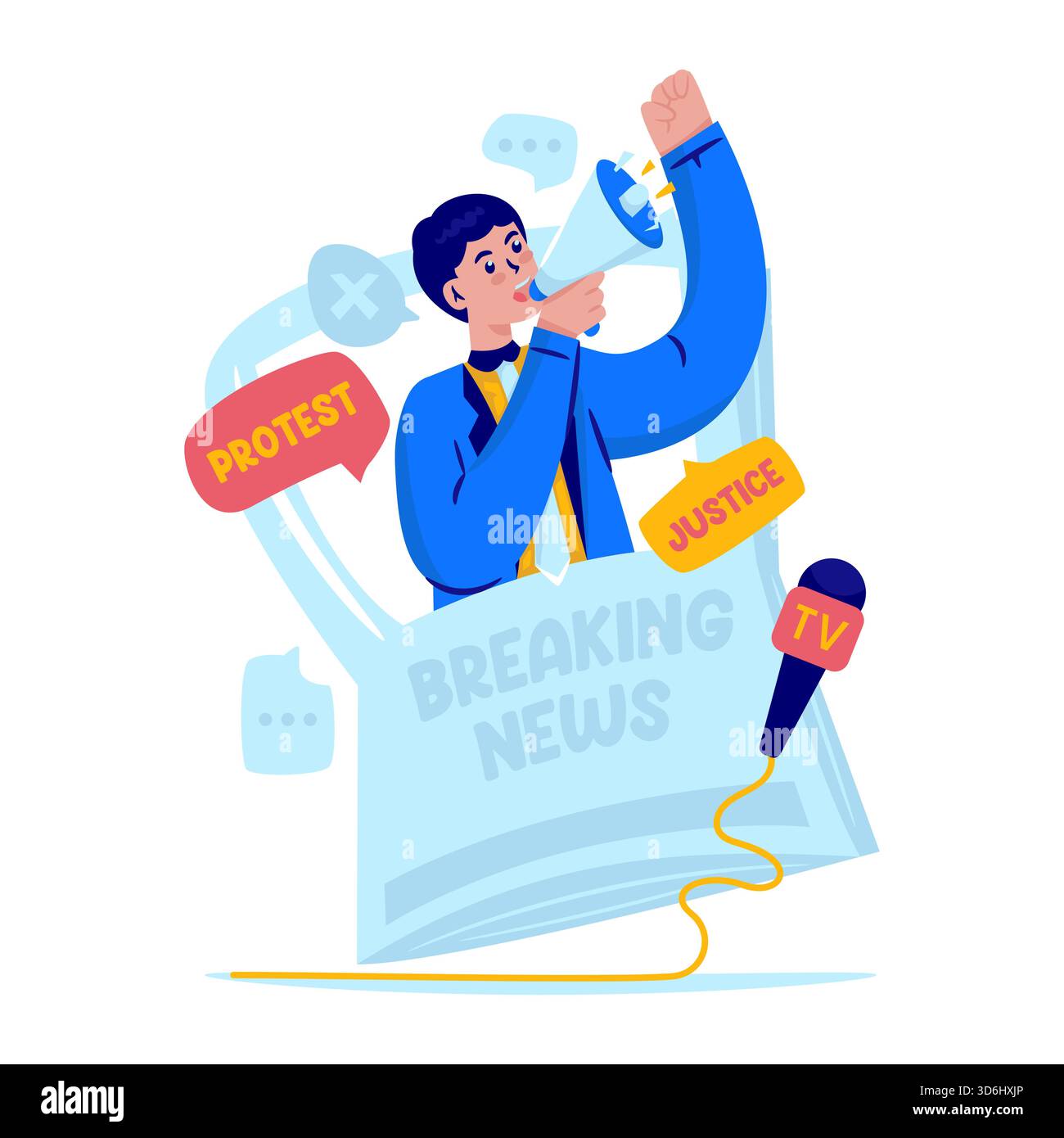 Social justice media Stock Vector Images - Alamy