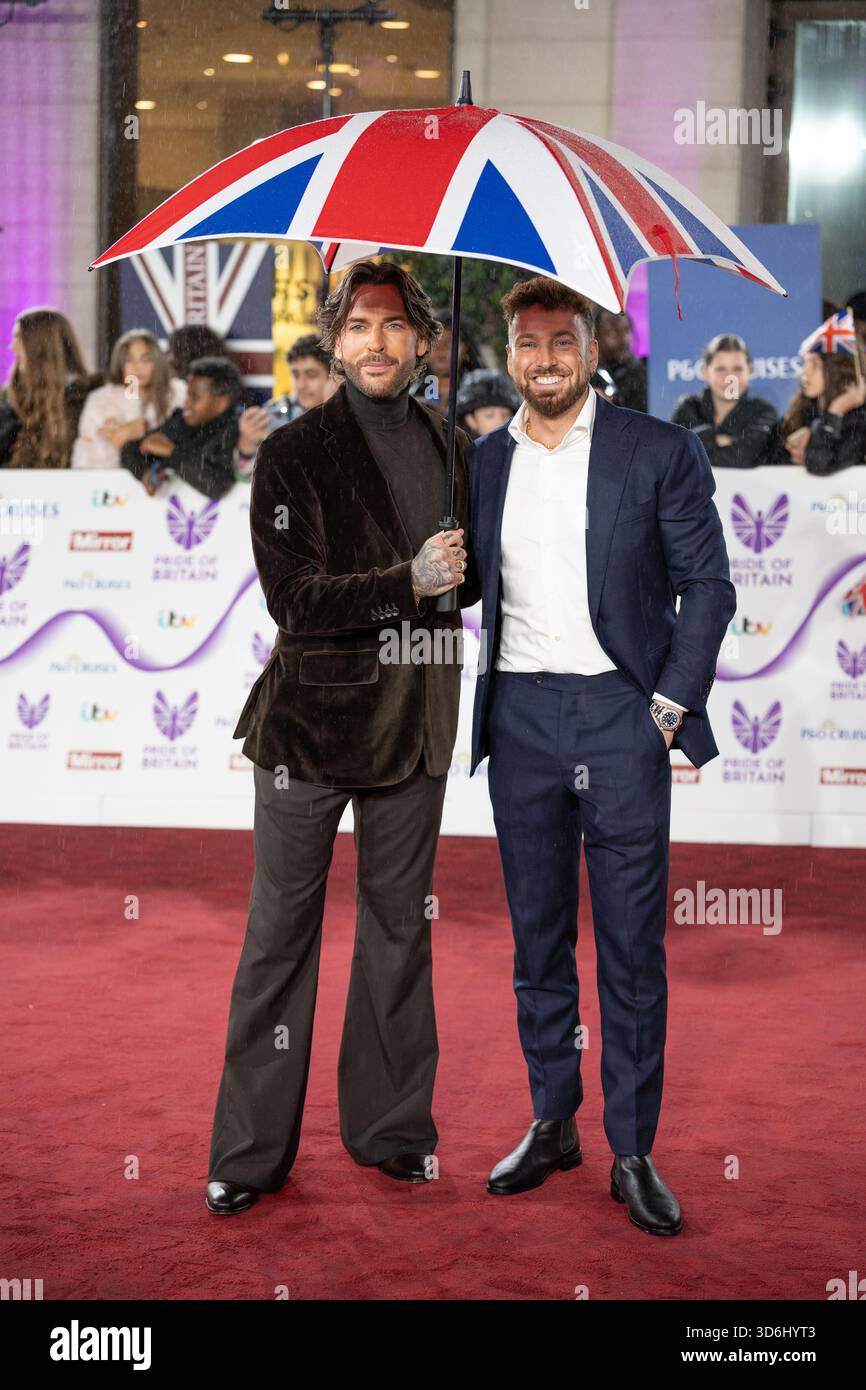Celebs attend the Pride of Britain Awards at the Grosvenor Hotel ...