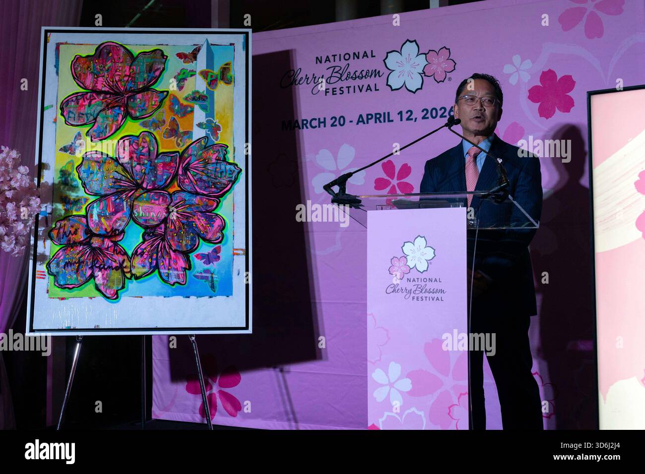 Takehiro Shimada Deputy Chief of Mission Embassy of Japan speaks as The ...
