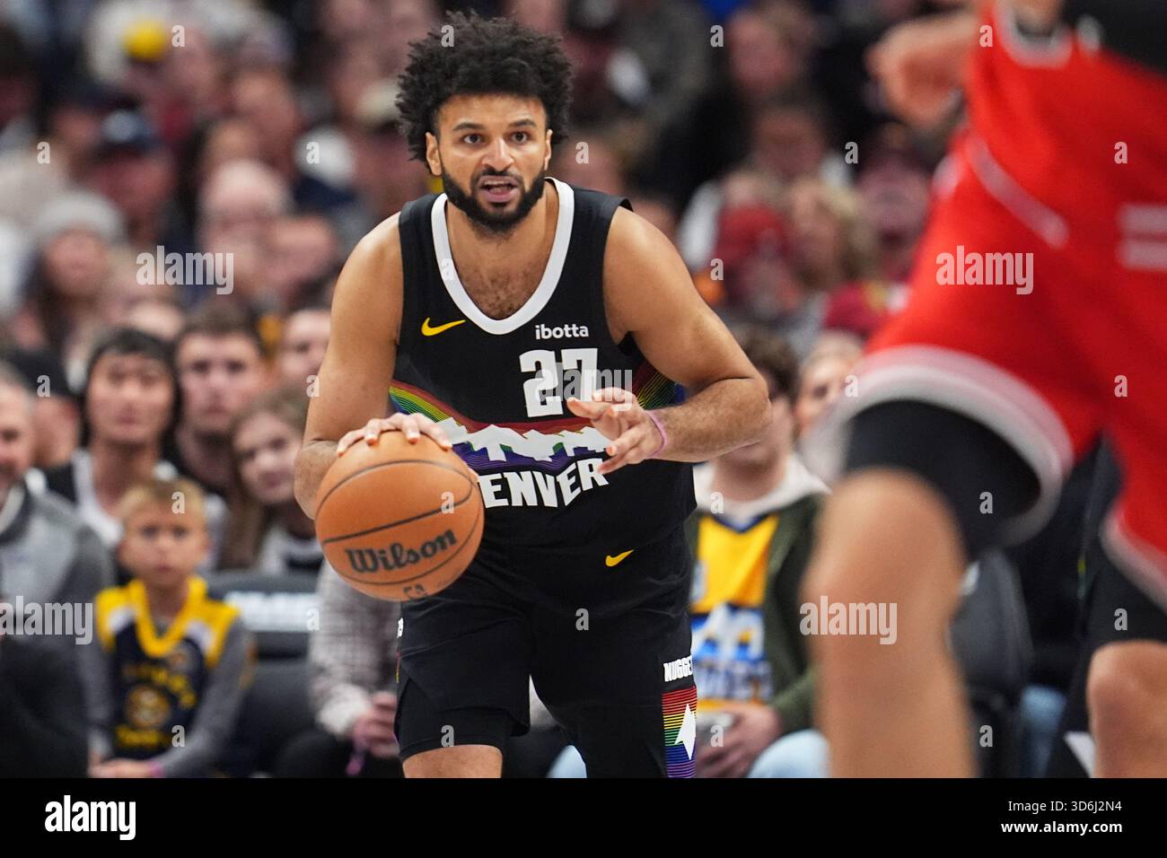 Denver Nuggets guard Jamal Murray (27) in the first half of an NBA ...