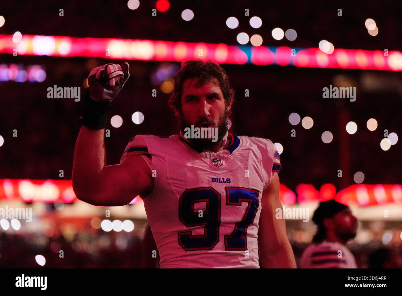 Buffalo Bills defensive end Joey Bosa stands on the field during ...