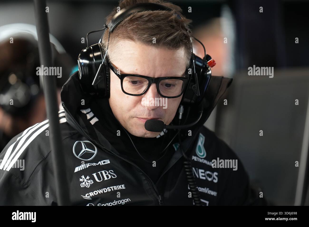 Peter Bonnington, also known as "Bono," chief engineer for Mercedes ...