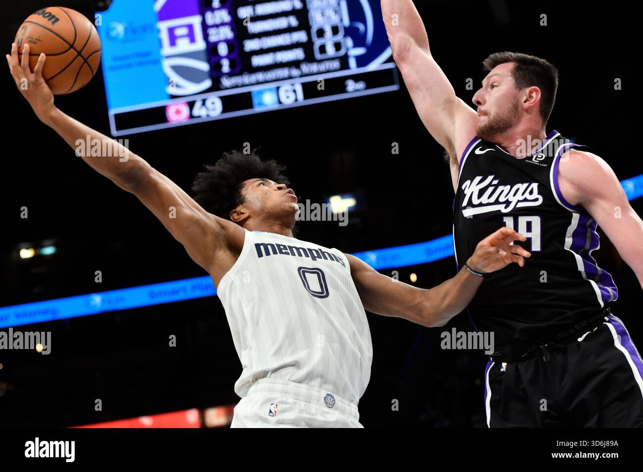 Memphis Grizzlies forward Jaylen Wells (0) looks to shoot against ...