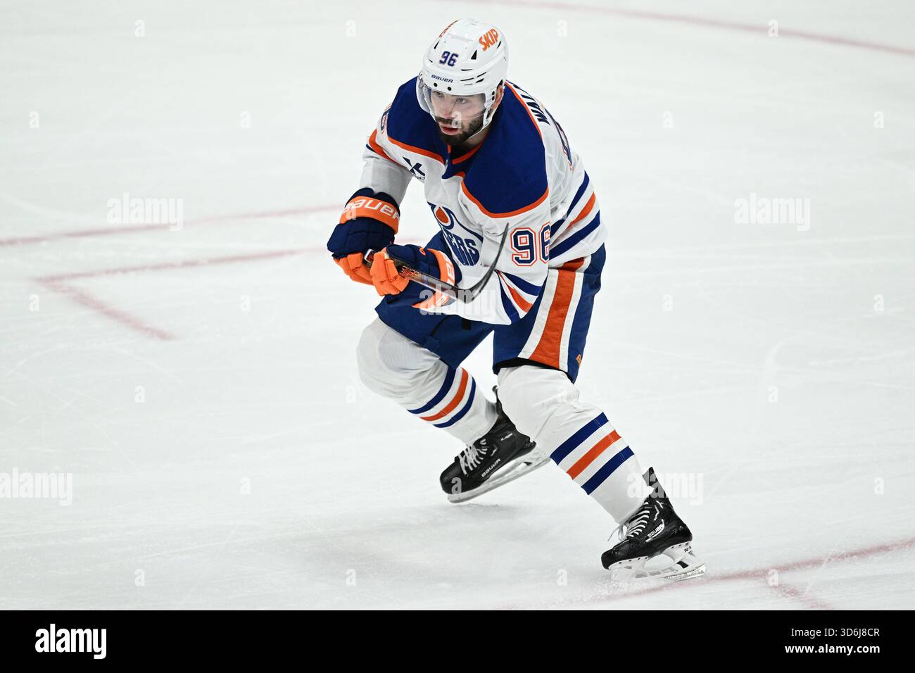 Edmonton Oilers defenseman Jake Walman (96) in action during the third ...