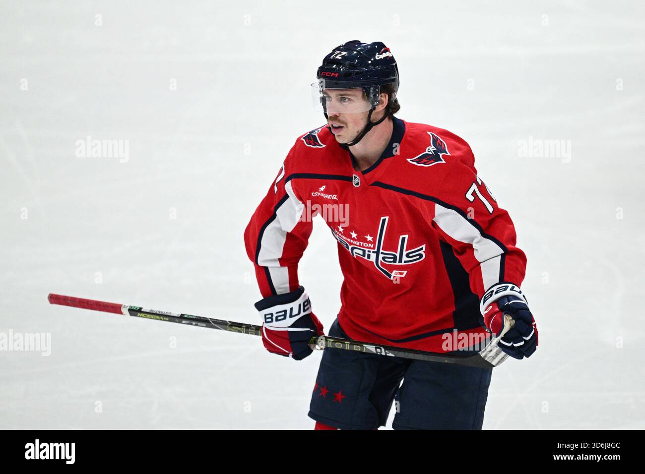 Washington Capitals left wing Anthony Beauvillier (72) in action during ...