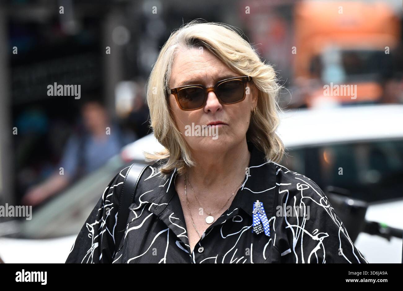Sue Arnold, mother of Matthew Arnold is seen arriving at the Brisbane ...