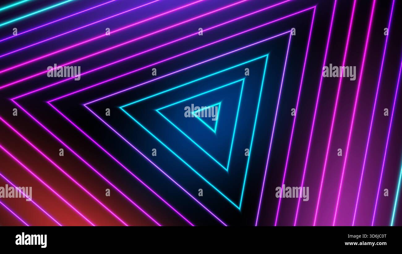 Neon tunnel in space Stock Vector Images - Alamy