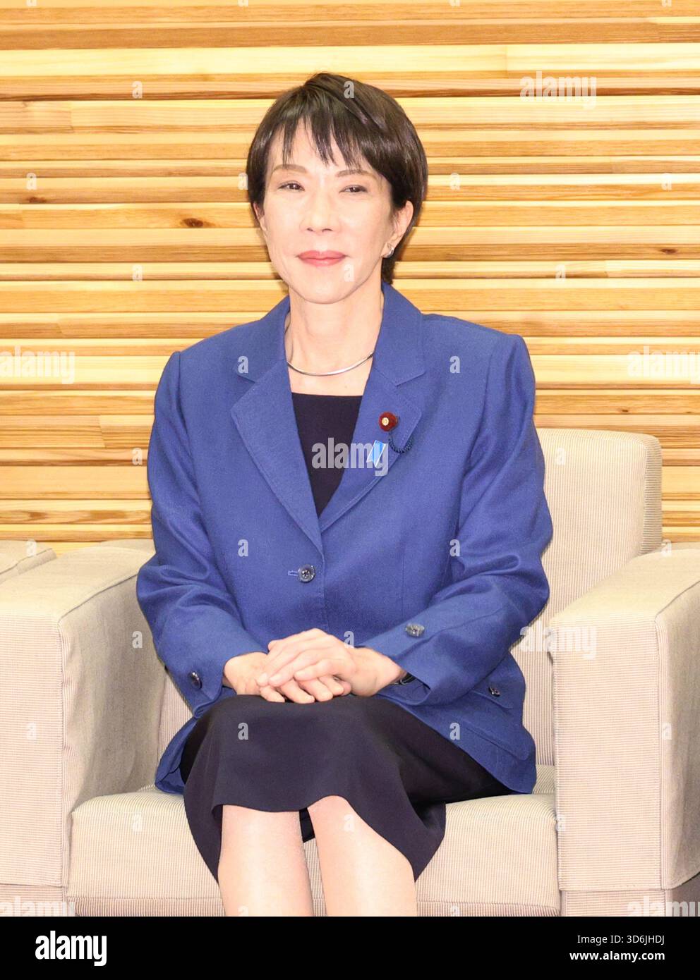 Japanese Prime Minister Sanae Takaichi attends an extraordinary cabinet ...