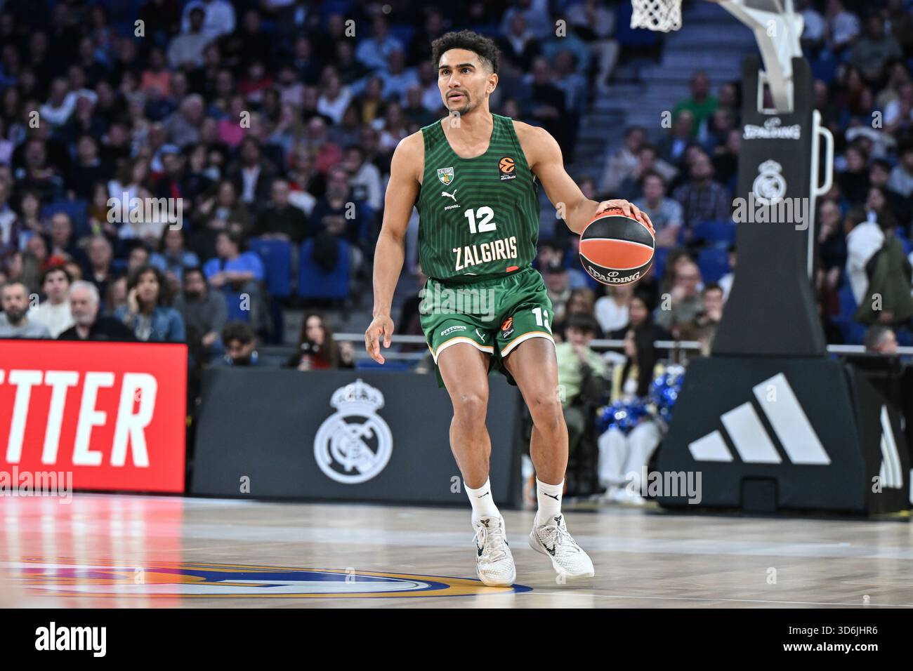 Maodo Lo of Zalgiris Kaunas in action during the EuroLeague match ...