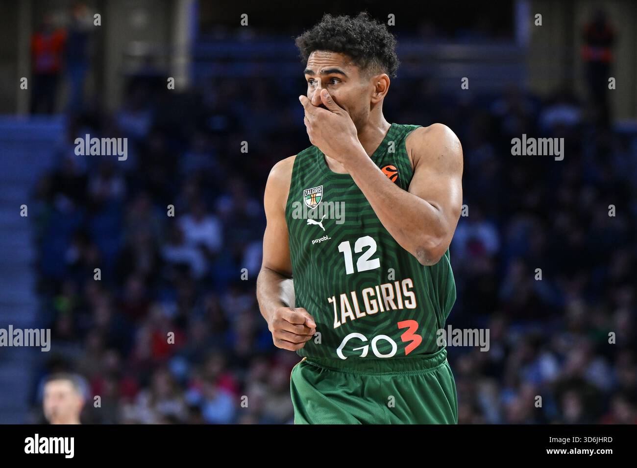 Maodo Lo of Zalgiris Kaunas in action during the EuroLeague match ...