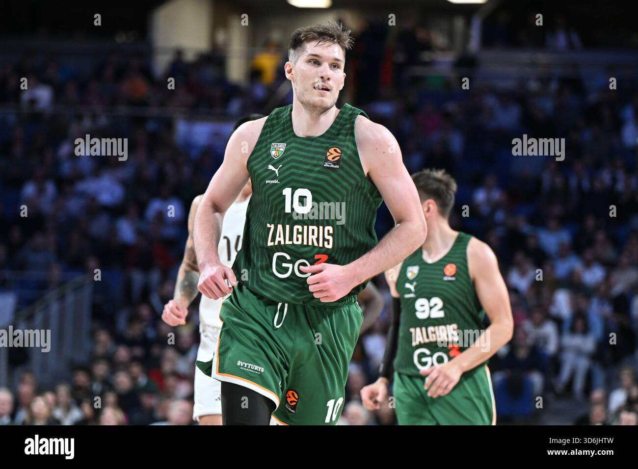 Azuolas Tubelis of Zalgiris Kaunas in action during the EuroLeague ...