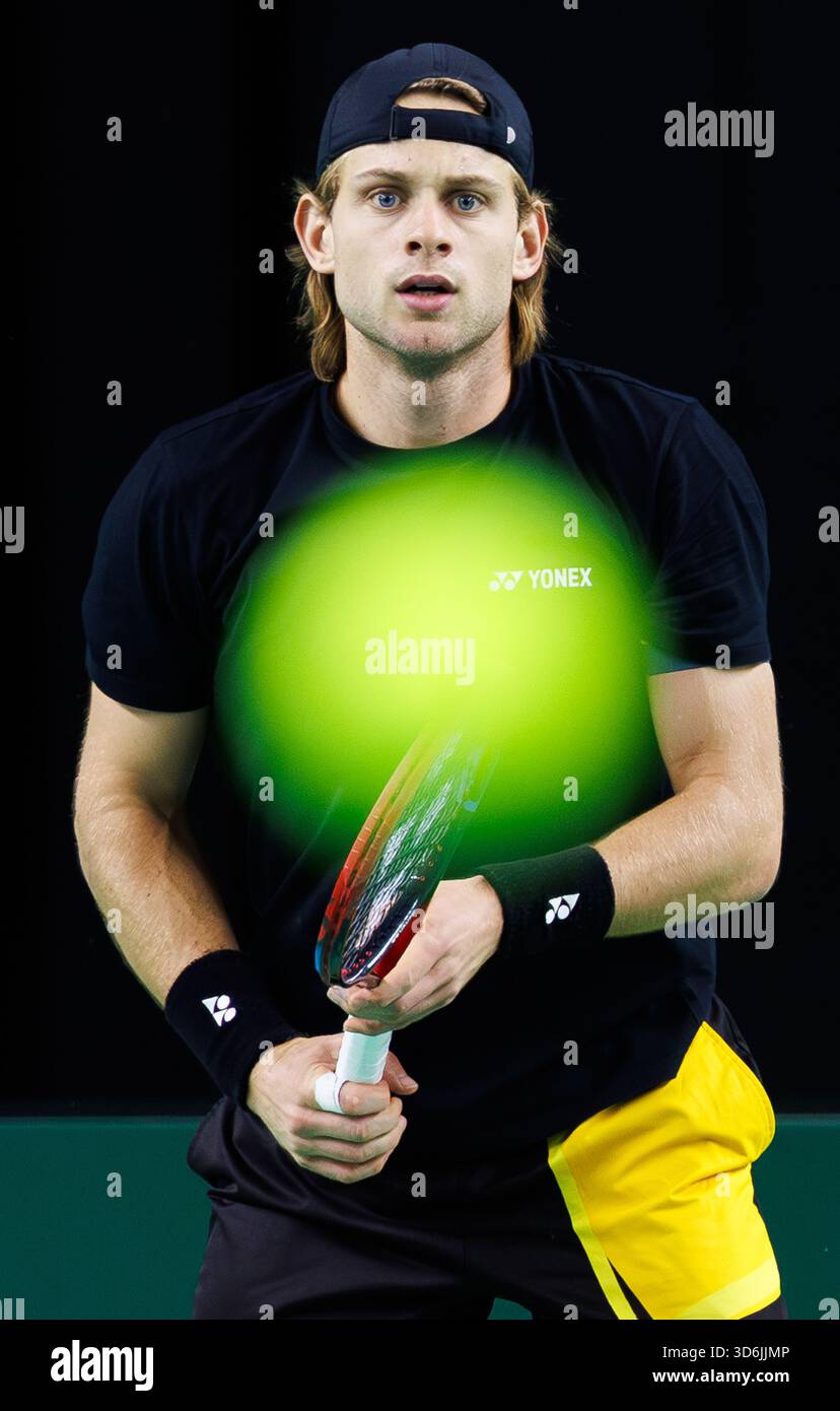 Belgian Zizou Bergs pictured during a training practice in Bologna, Italy, on Thursday 20 ...