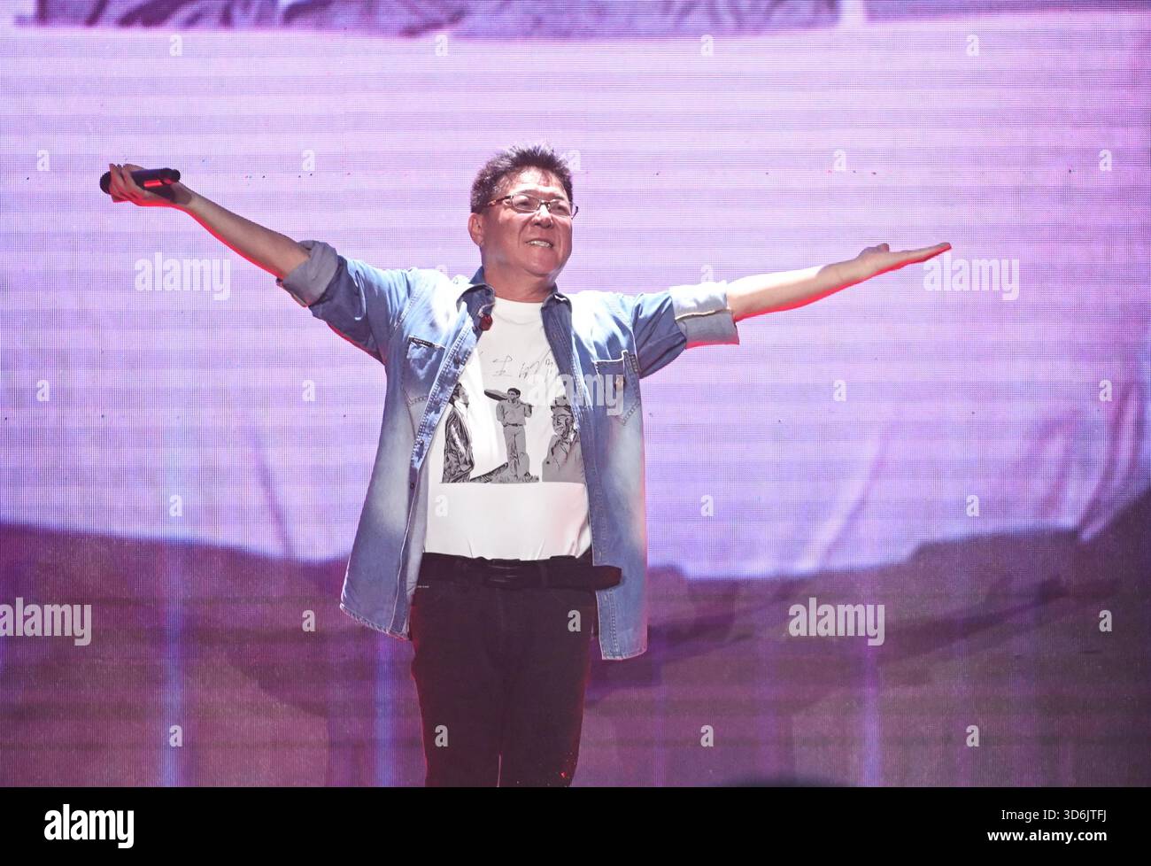 Taiwanese singer Jiang Yuheng holds a concert in Shenyang City ...
