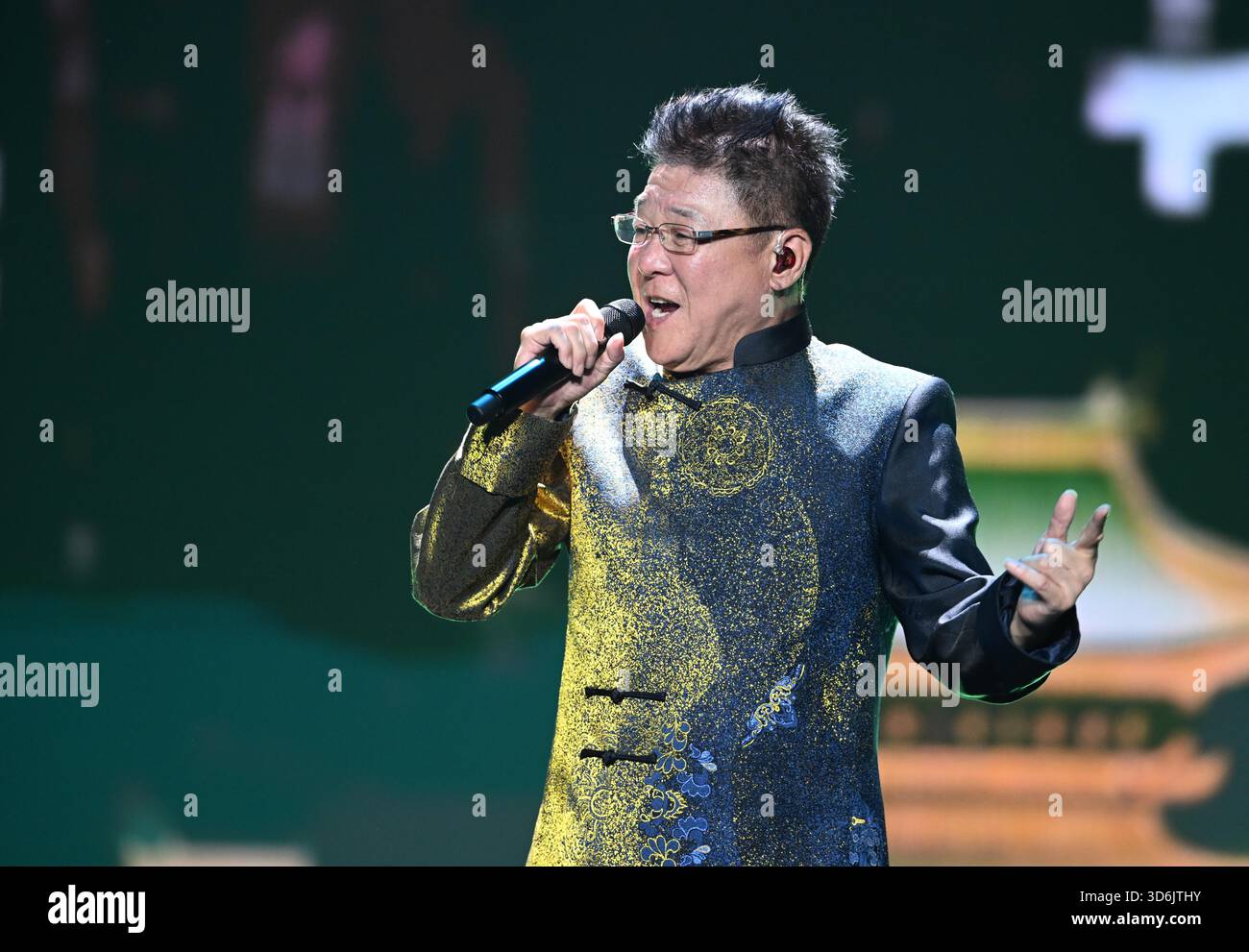 Taiwanese singer Jiang Yuheng holds a concert in Shenyang City, northeast China's Liaoning ...