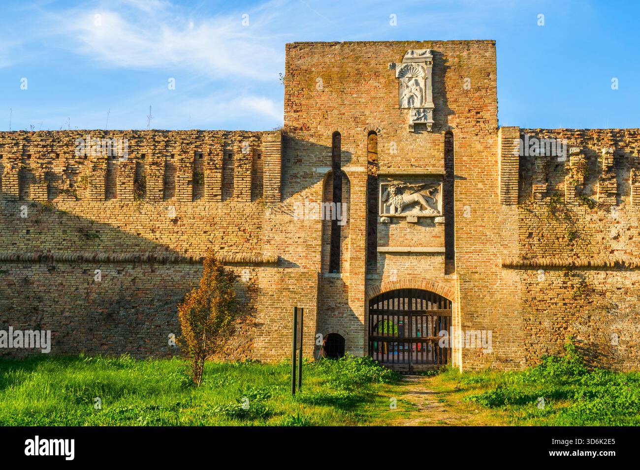 External walls of "Rocca Brancaleone" or the Arce a fort built in 1457 ...