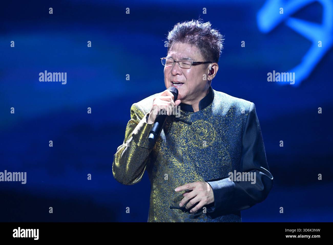 Taiwanese singer Jiang Yuheng holds a concert in Shenyang City, northeast China's Liaoning ...