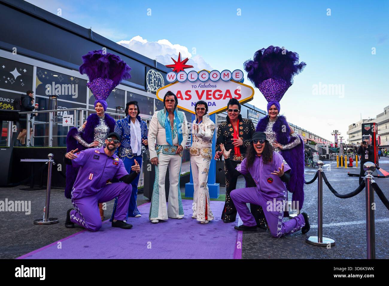 Las Vegas F1 Paddock Atmosphere - Elvis Presley's Lookalikes during the ...