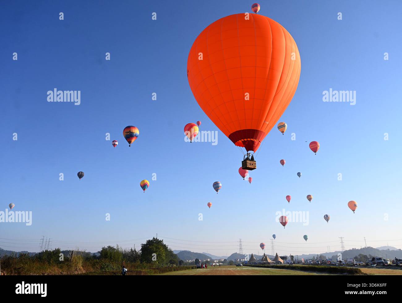 The 2025 National Hot Air Balloon Open is held in Jinhua City, east ...