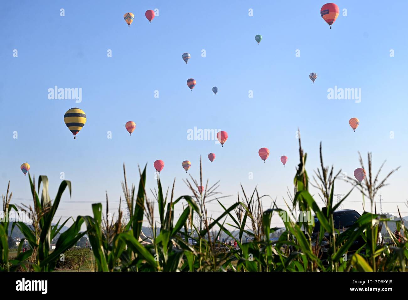 The 2025 National Hot Air Balloon Open is held in Jinhua City, east ...