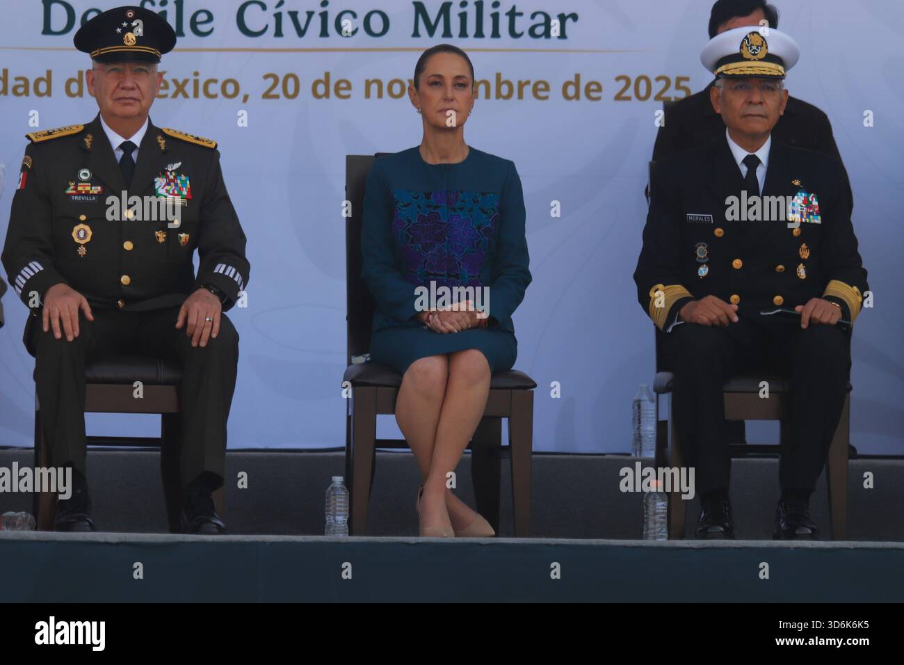 Mexicoâ€™s President Claudia Sheinbaum Pardo during the civic-military ...