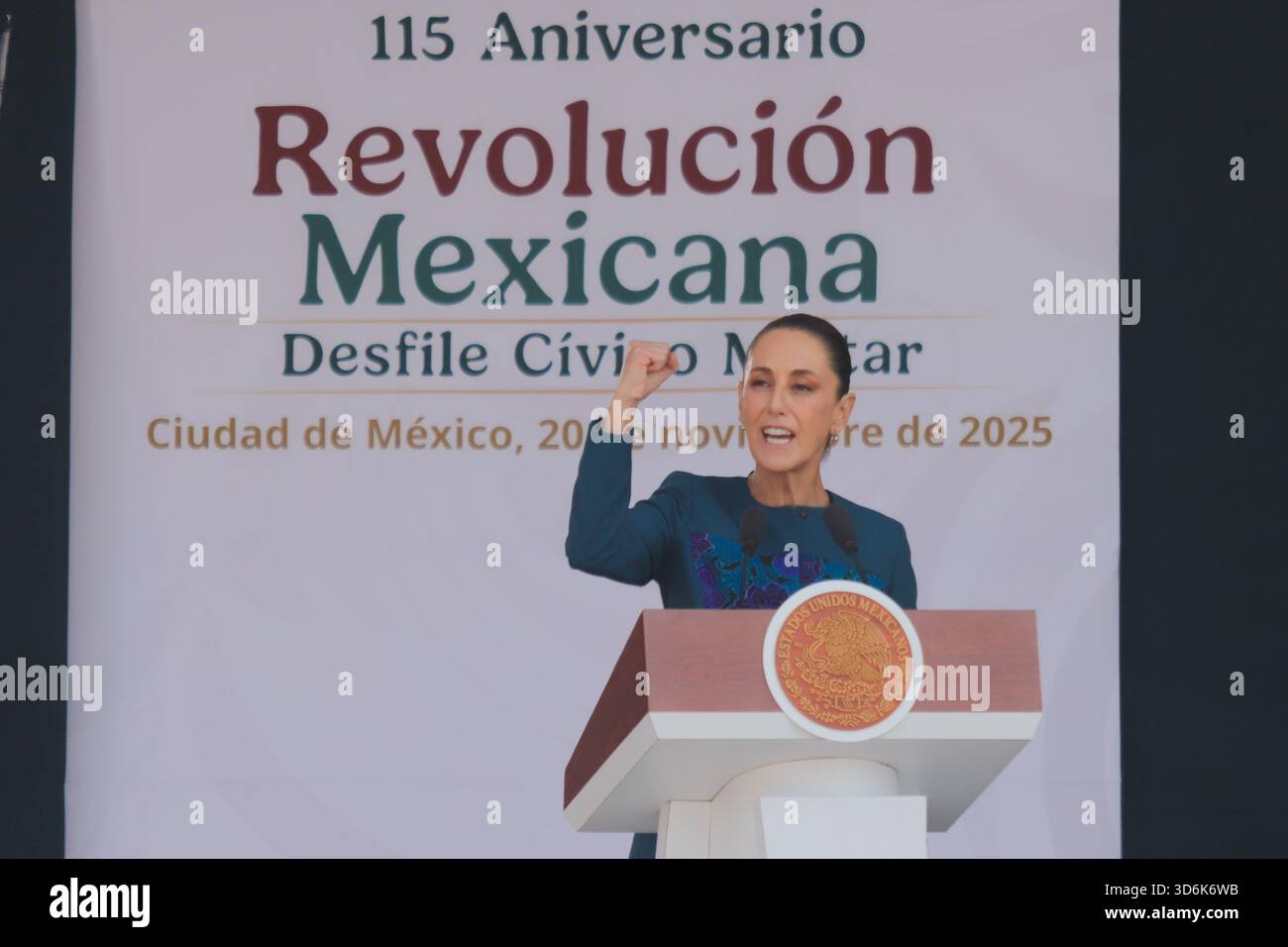 Mexicoâ€™s President Claudia Sheinbaum Pardo speaks during the civic ...