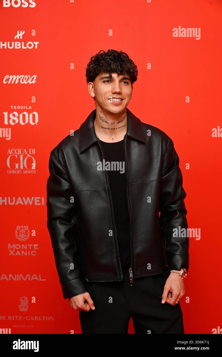 Kevin Alvarez attends the red carpet for the 2025 GQ Men of the Year ...