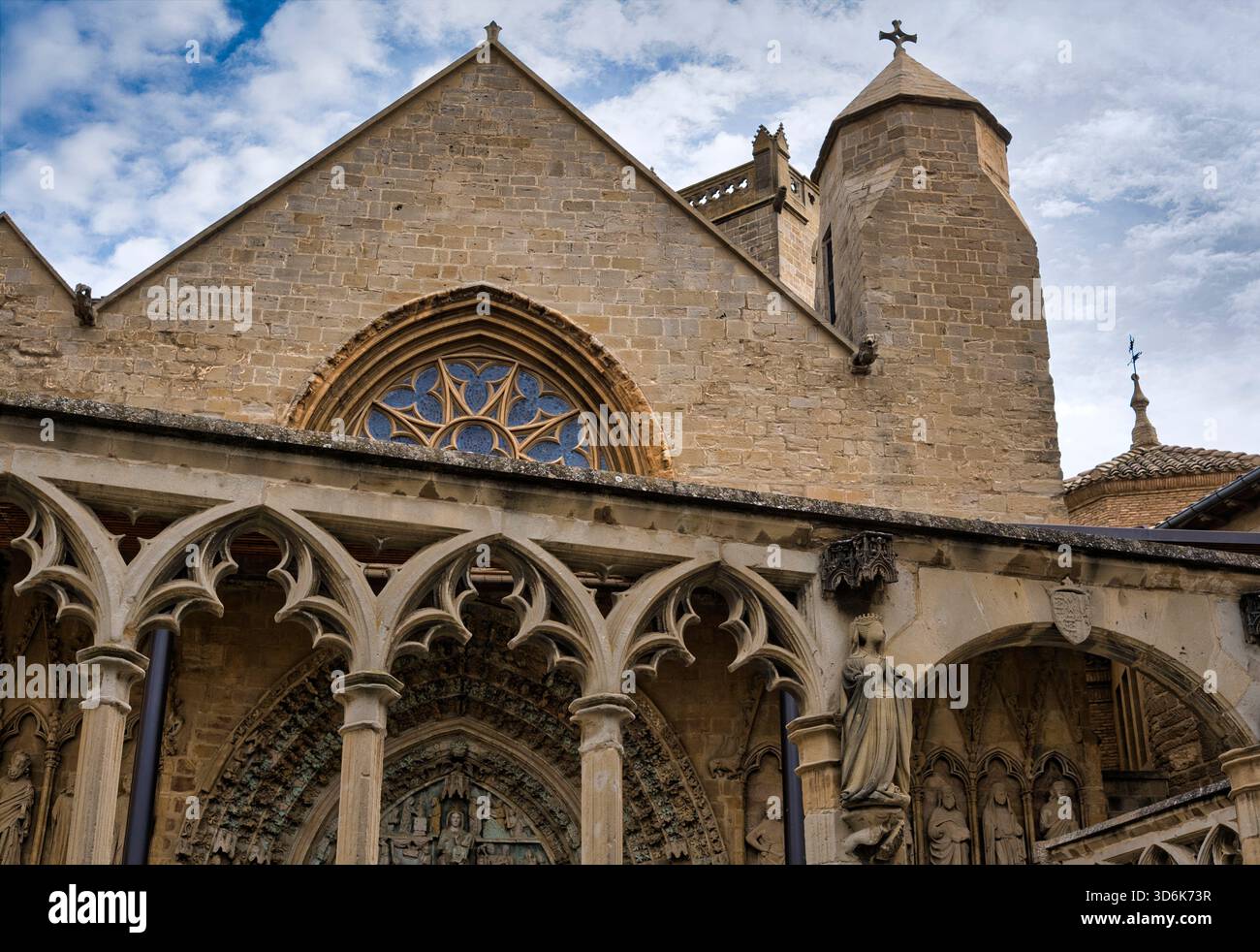 The Church of Santa María la Real, very delicate example of Gothic in ...