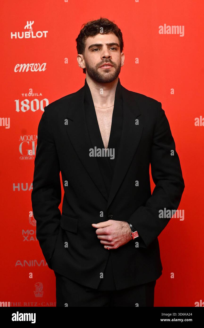 Andres Baida attends the red carpet for 2025 GQ Men of the Year Awards ...