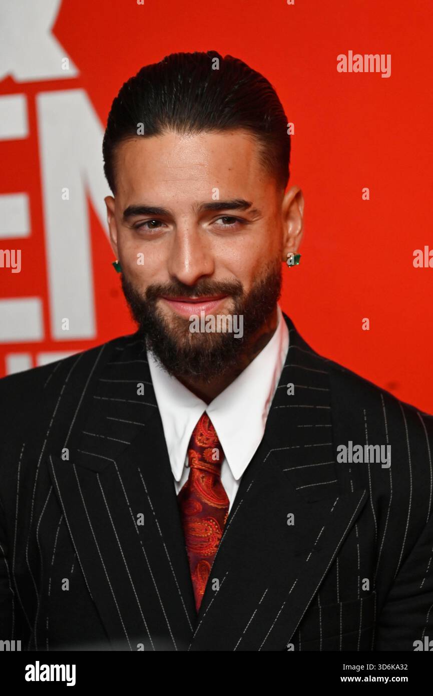 Juan Luis Londoño Arias know as Maluma attends the red carpet for 2025 ...