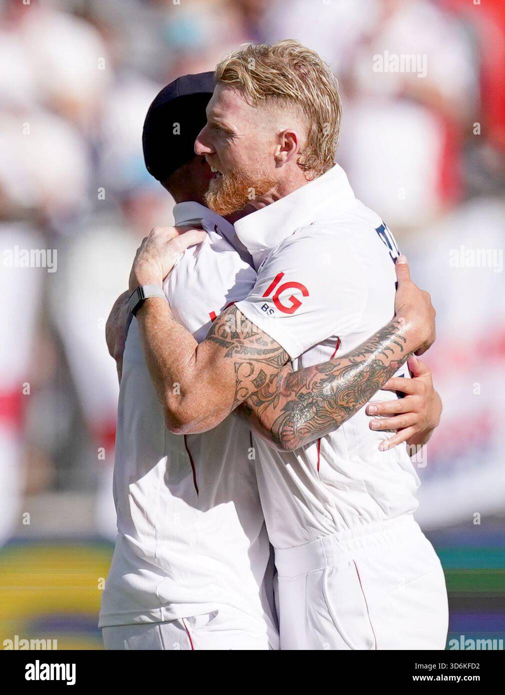 England's Ben Stokes celebrates taking the wicket of Australia's Travis ...
