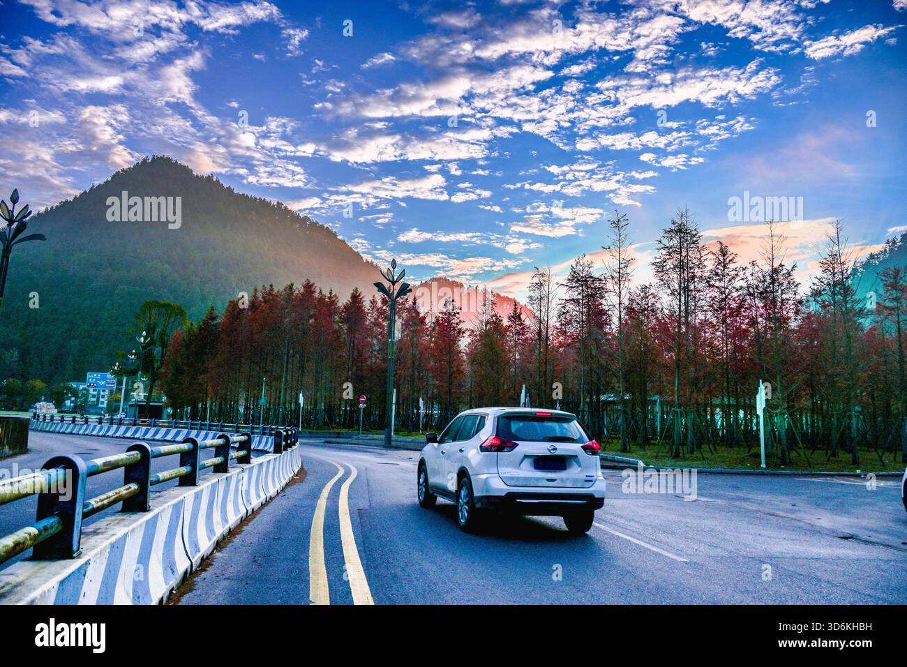 Aerial photo shows the early winter scenery in Youyang County ...