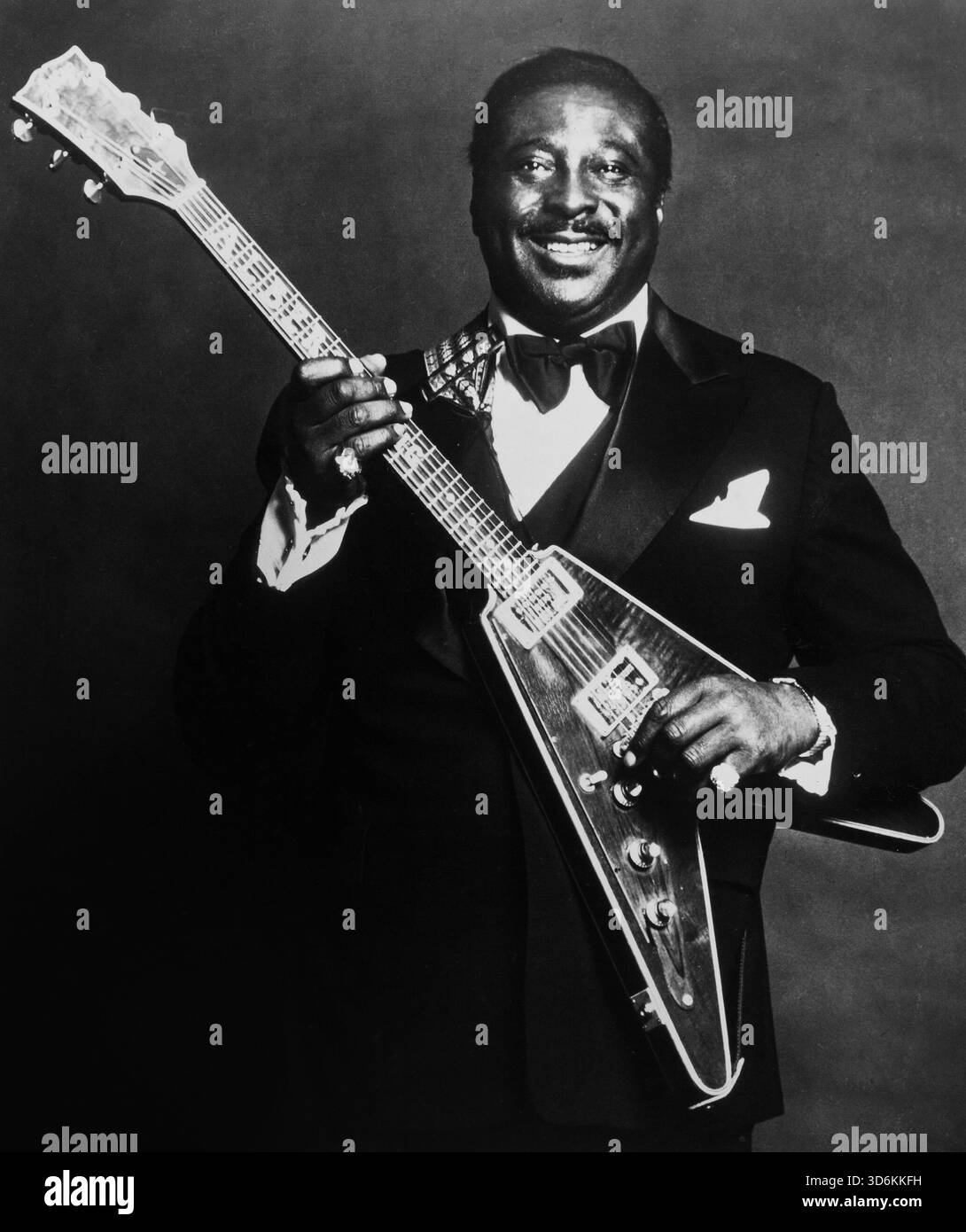 American guitarist Albert King in a press photo dated to 1976. He is ...
